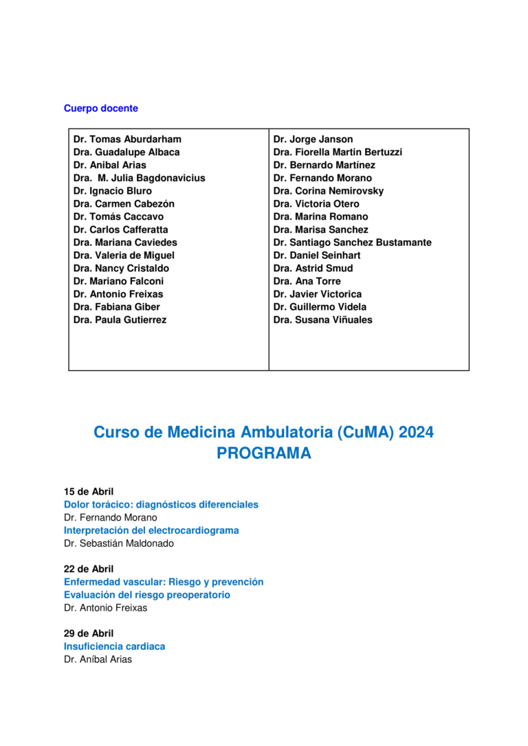 CUMA 2024 – SOCIEDAD ARGENTINA MEDICINA